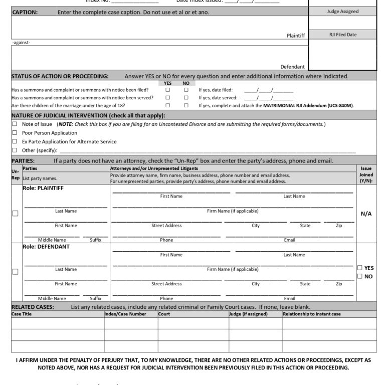 Form UD-13 Download: Request for Judicial Intervention (PDF)